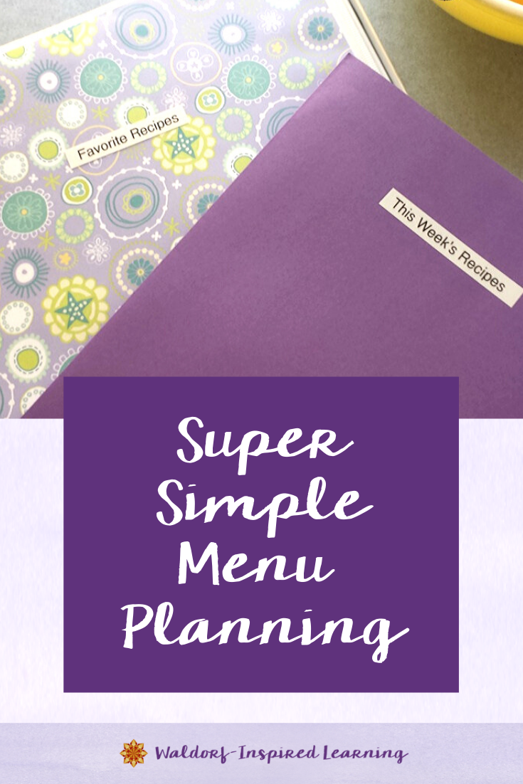 Super Simple Menu Planning ⋆ Art of Homeschooling
