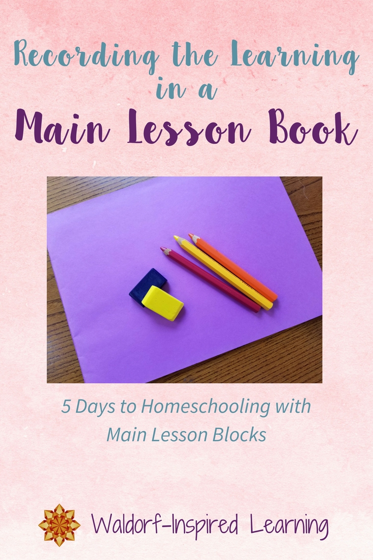 Recording the Learning in a Main Lesson Book ⋆ Art of Homeschooling