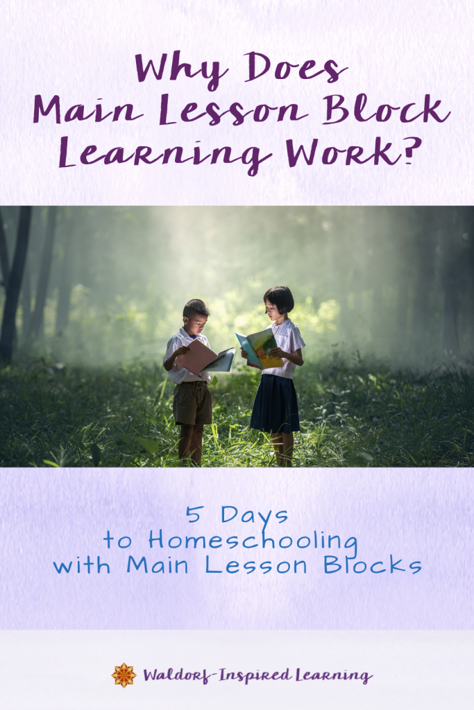 Why Does Main Lesson Block Learning Work? ⋆ Art of Homeschooling