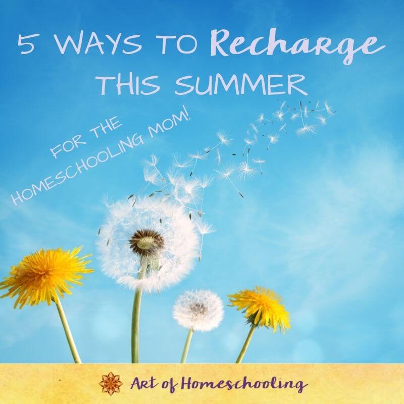 5 Ways To Recharge This Summer ⋆ Art of Homeschooling